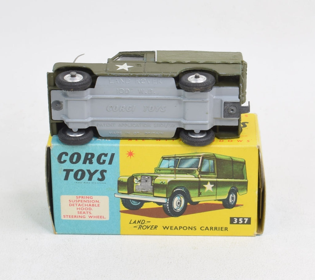 Corgi Toys 357 Land-Rover Weapons carrier Virtually Mint/Nice box – JK DIE-CAST MODELS