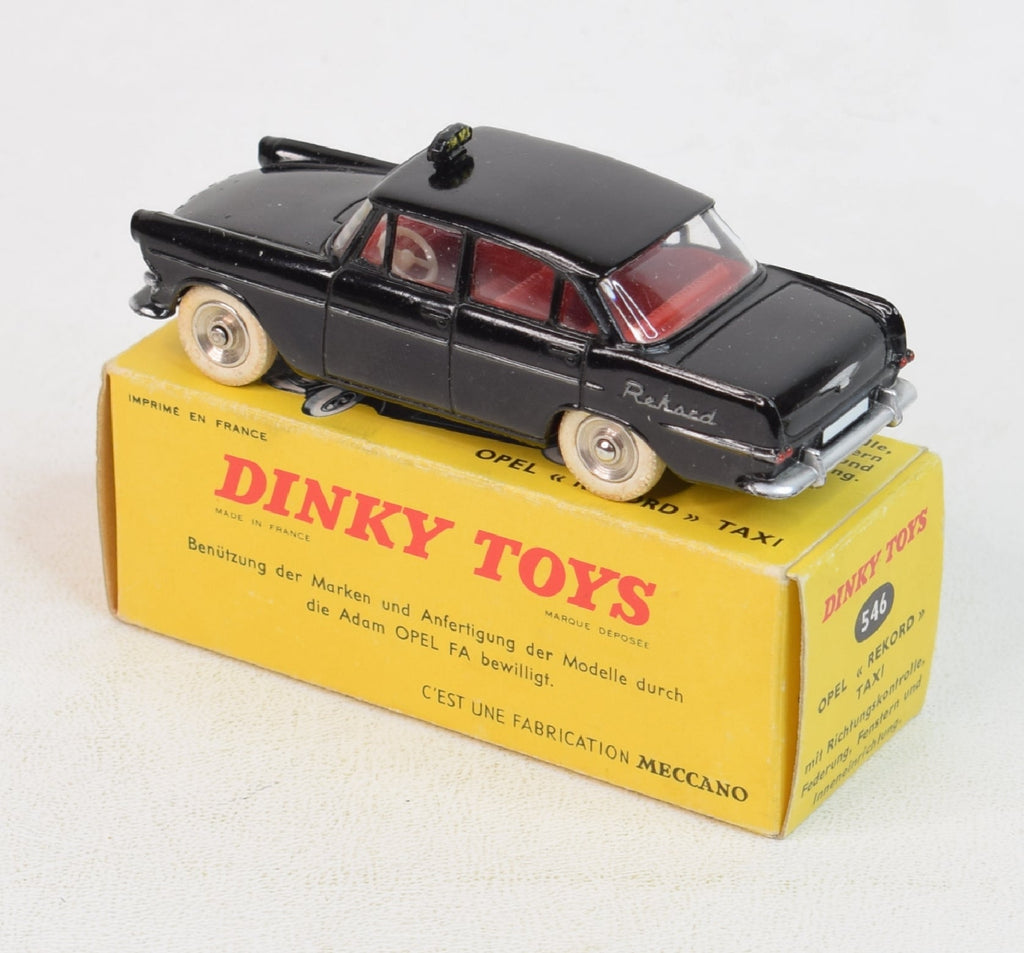 French Dinky 546 Opel 'Rekord' Taxi Virtually Mint/Boxed – JK DIE-CAST MODELS