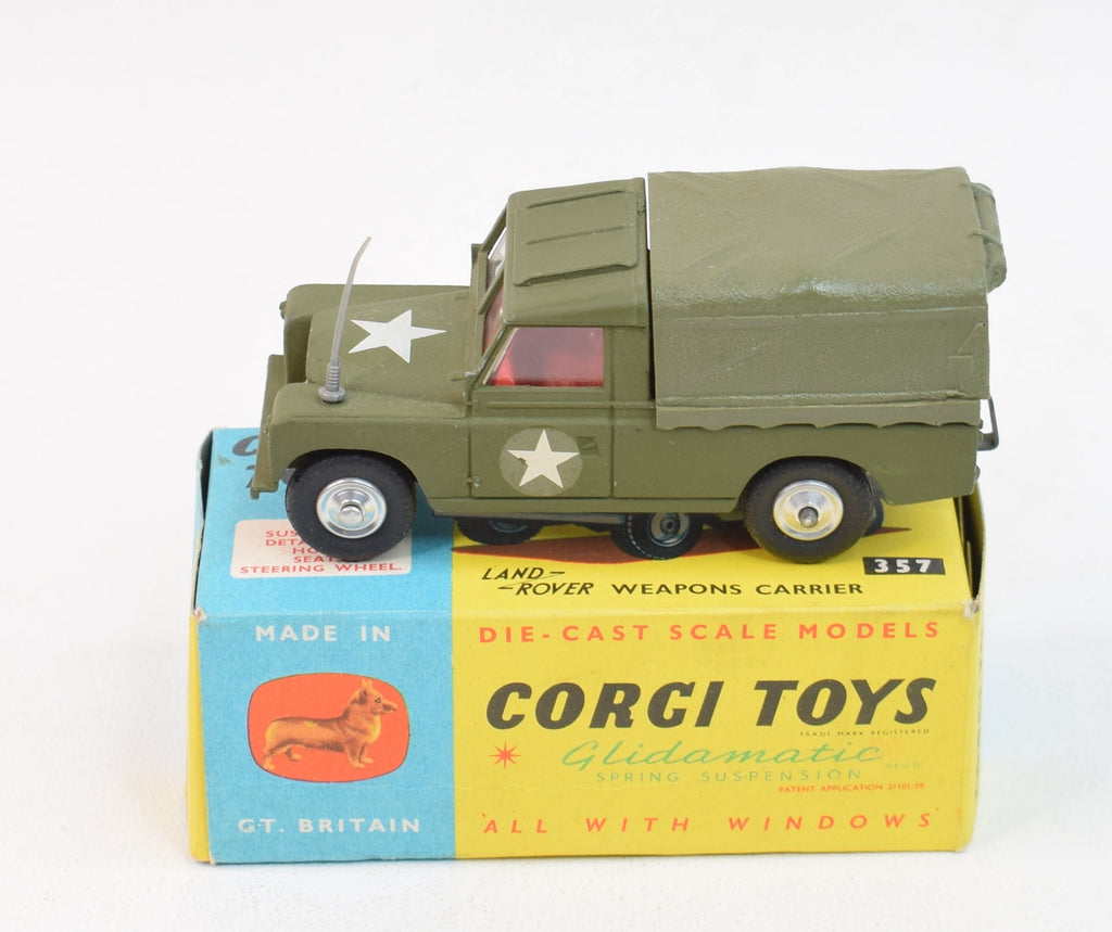 Corgi Toys 357 Land-Rover Weapons carrier Virtually Mint/Nice box – JK DIE-CAST MODELS