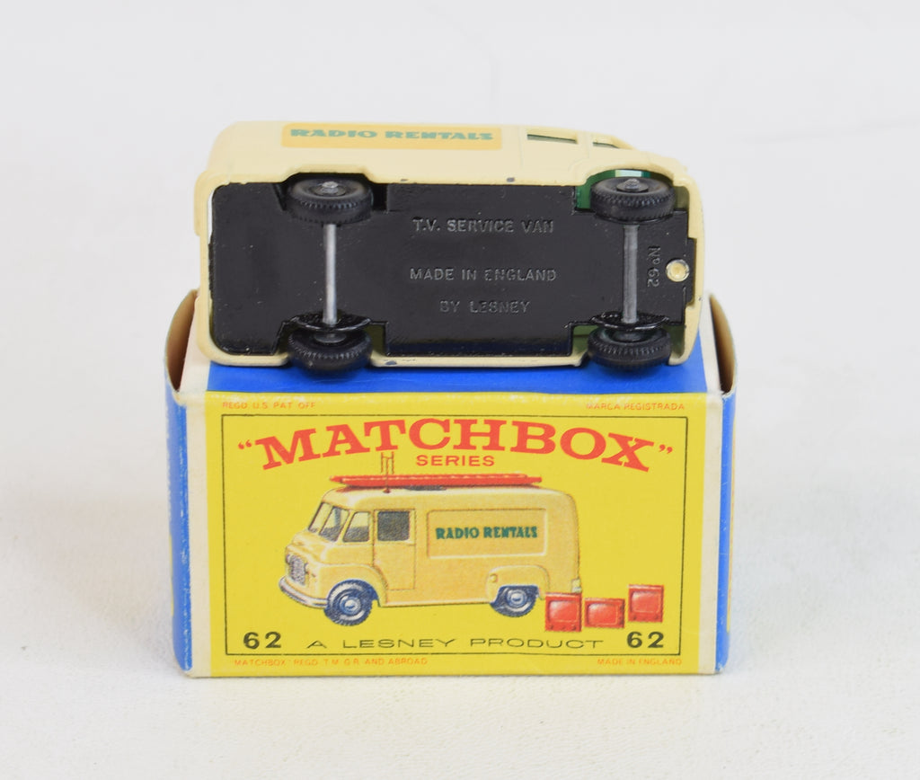 Matchbox Lesney 62 TV Service 'Radio Rentals' van Virtually Mint/Nice ...