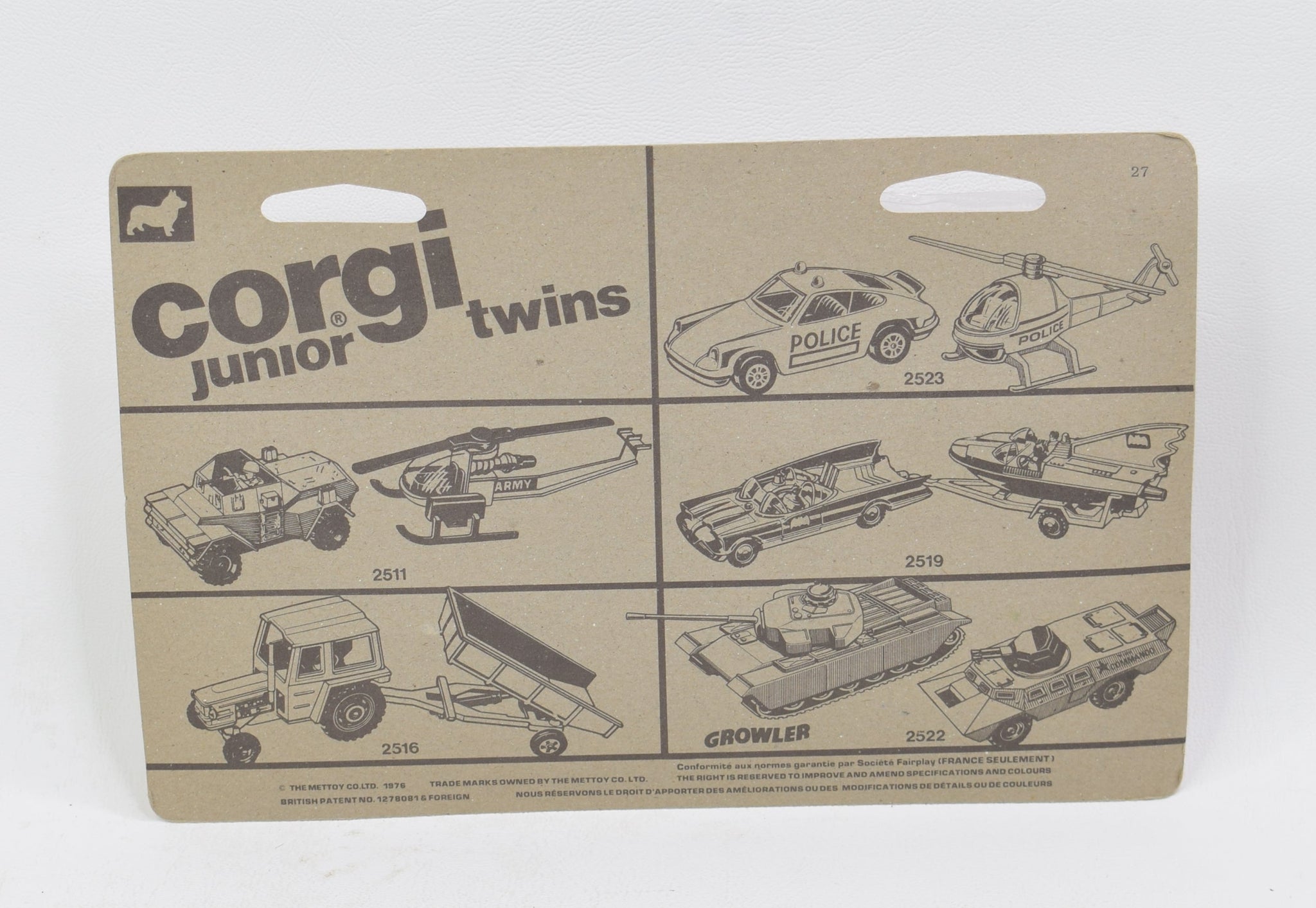 Corgi Juniors No. 2601 Batmobile, Batboat & Batcopter MOC ''The Winche ...