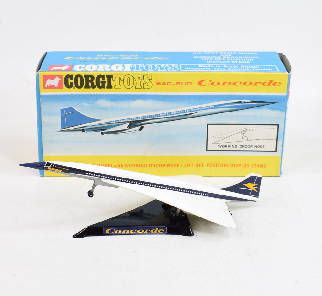 Corgi toys 650 BAC-SUD Concorde BOAC Virtually Mint/Nice box – JK DIE ...