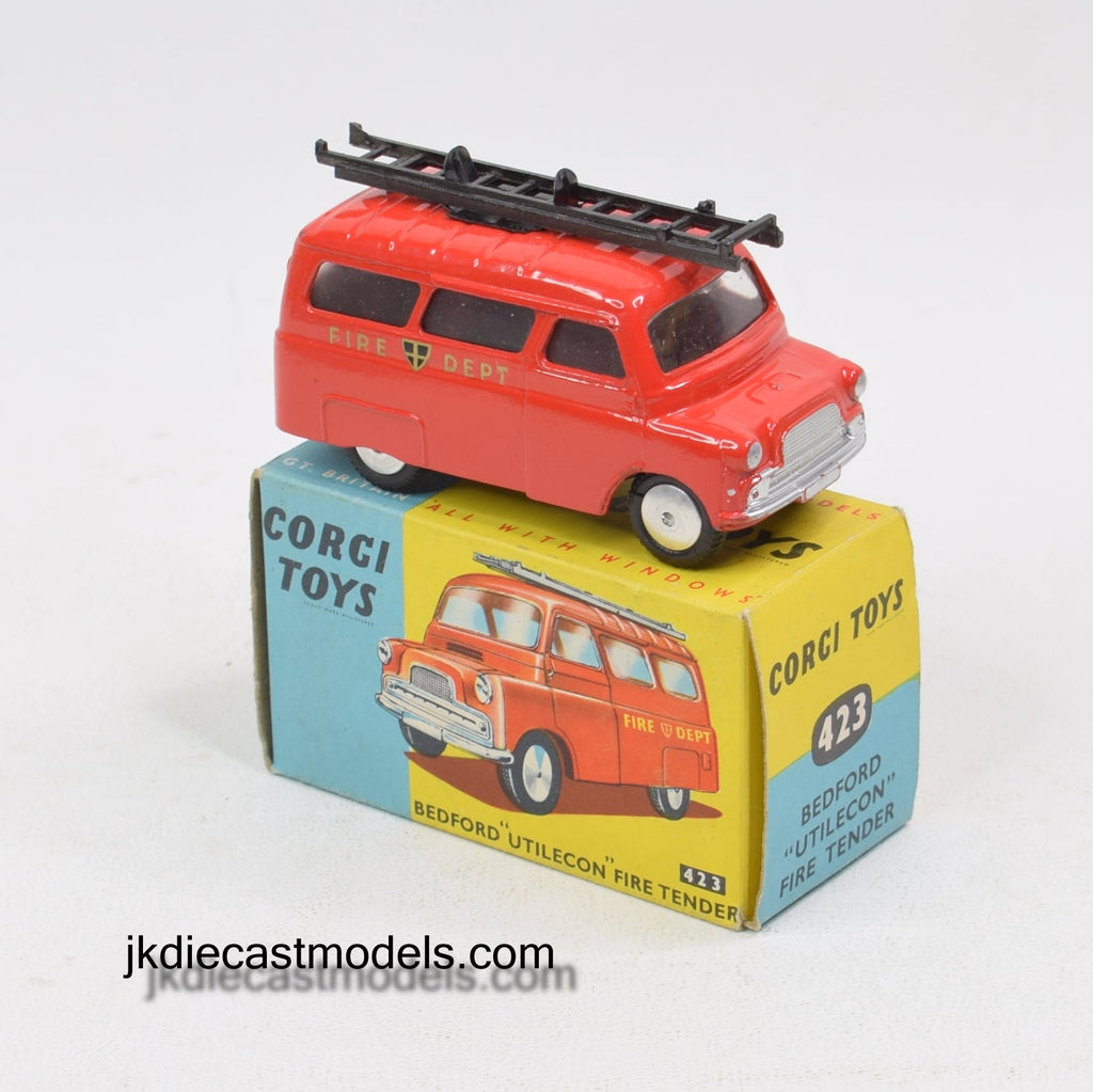 Corgi toys 423 Bedford 'Utilecon' Fire Tender Virtually Mint/Nice box ...