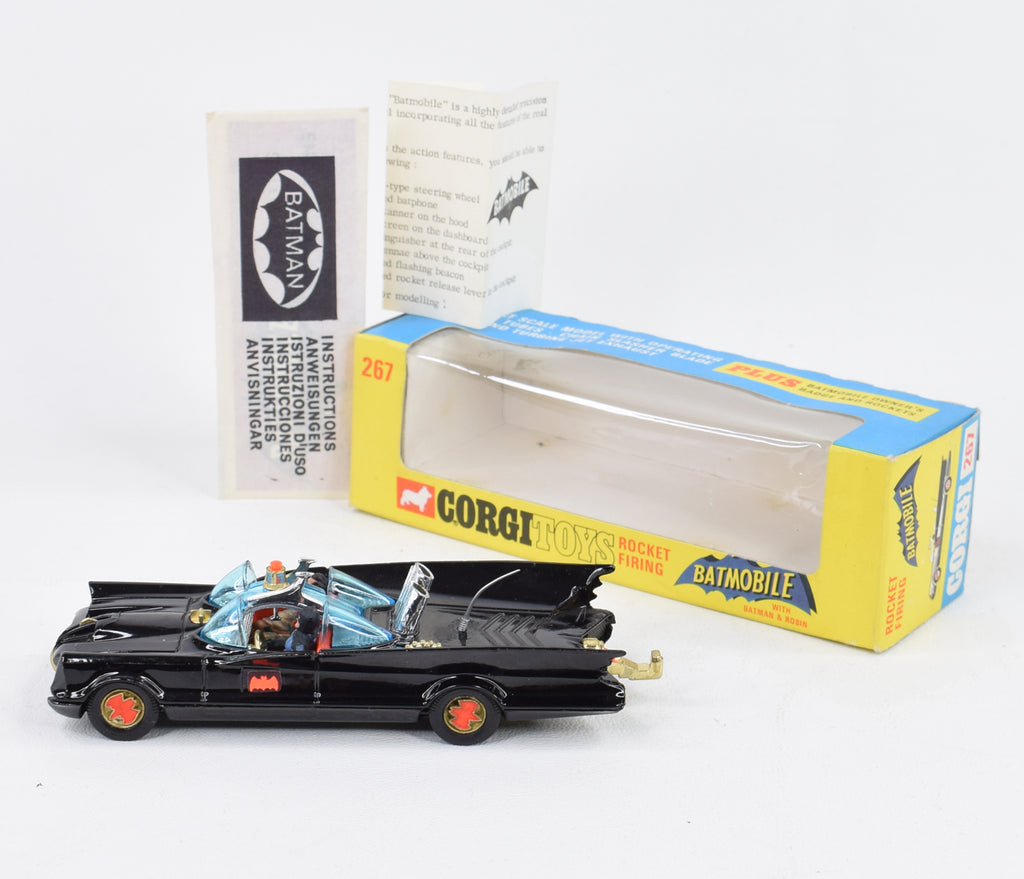Corgi toys 267 2nd type Batmobile Virtually Mint/Lovely box – JK DIE ...