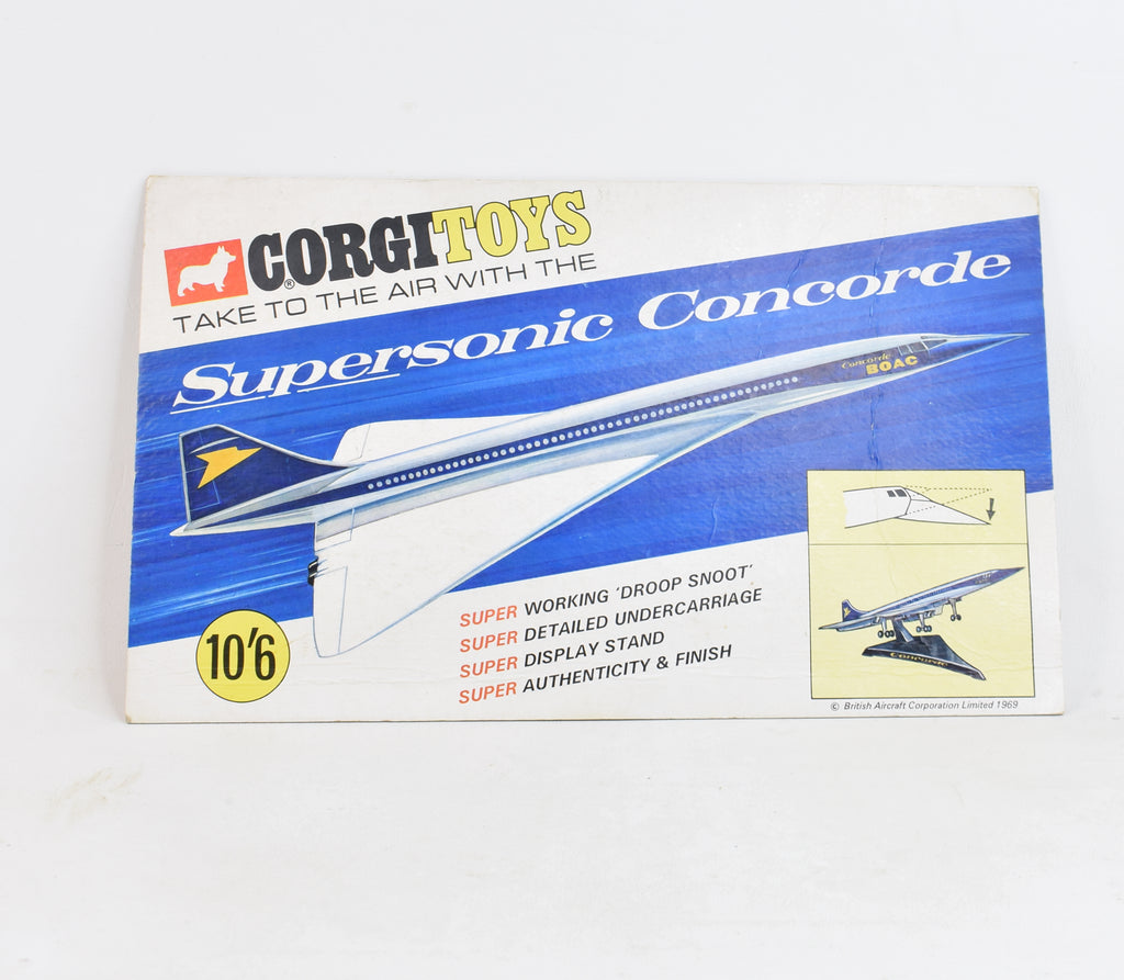 Corgi toys Concorde Point of sale stand – JK DIE-CAST MODELS