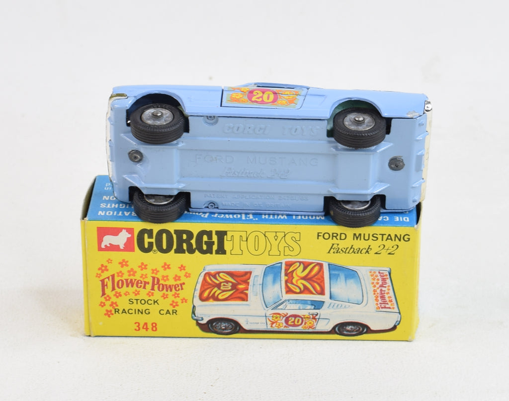 Corgi toys 348 Flower Power Mustang Very Near Mint/Boxed "Gullwing Col ...