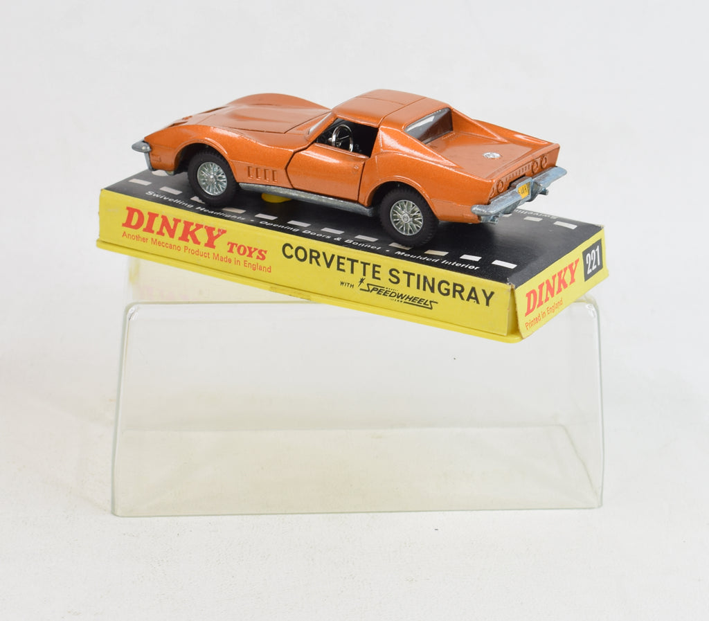 Dinky toy 221 Corvette Stingray Virtually Mint/Boxed (Painted light ve ...