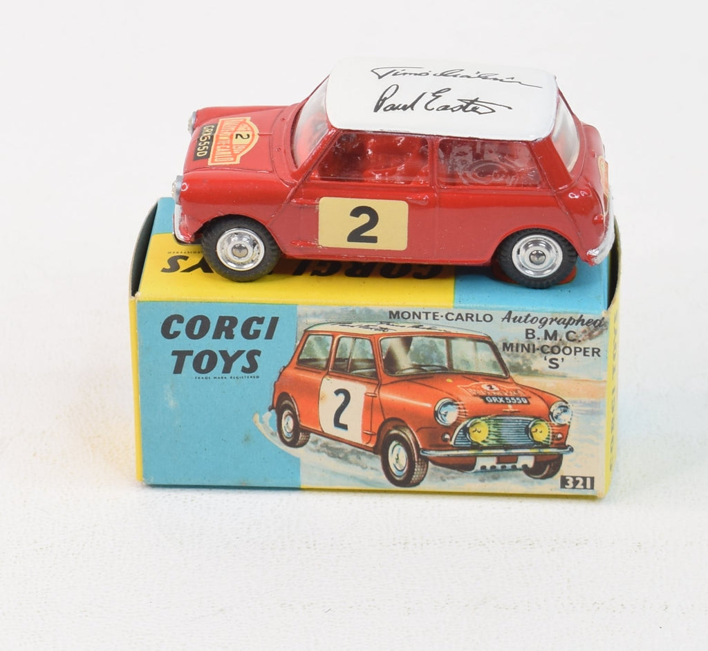 Corgi toys 321 B.M.C Mini Cooper 'S' Virtually Mint/Lovely box (Rare b ...