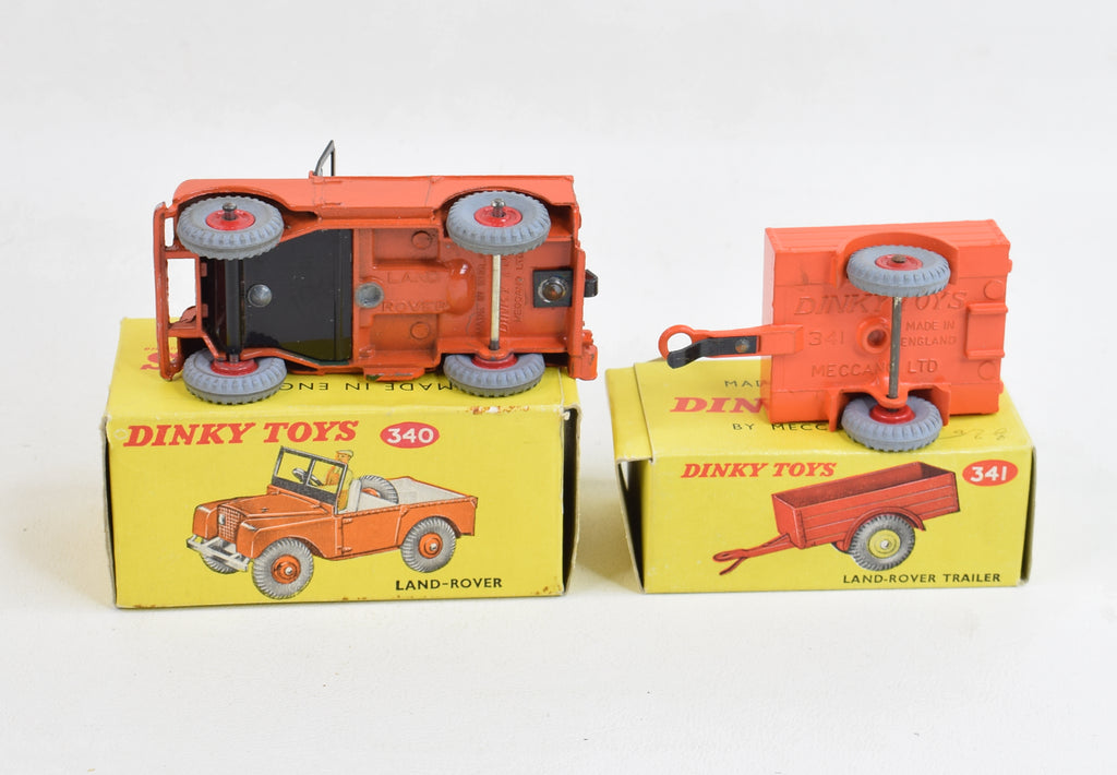Dinky toy 340 & 341 Land-Rover with Trailer Virtually Mint/Boxed – JK ...