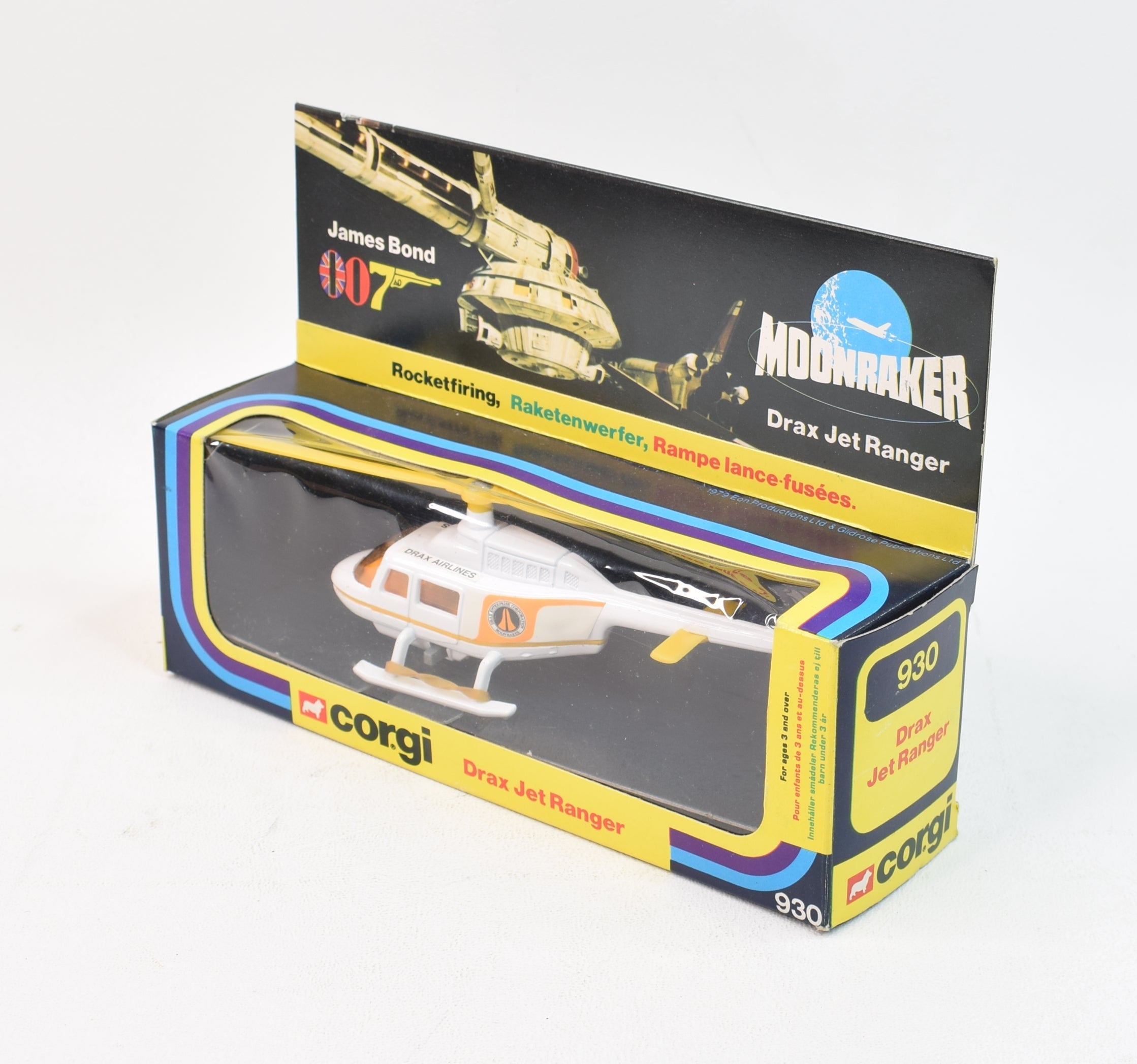 Corgi toys 930 Drax Jet Ranger Helicopter Mint/Lovely box – JK DIE-CAST ...
