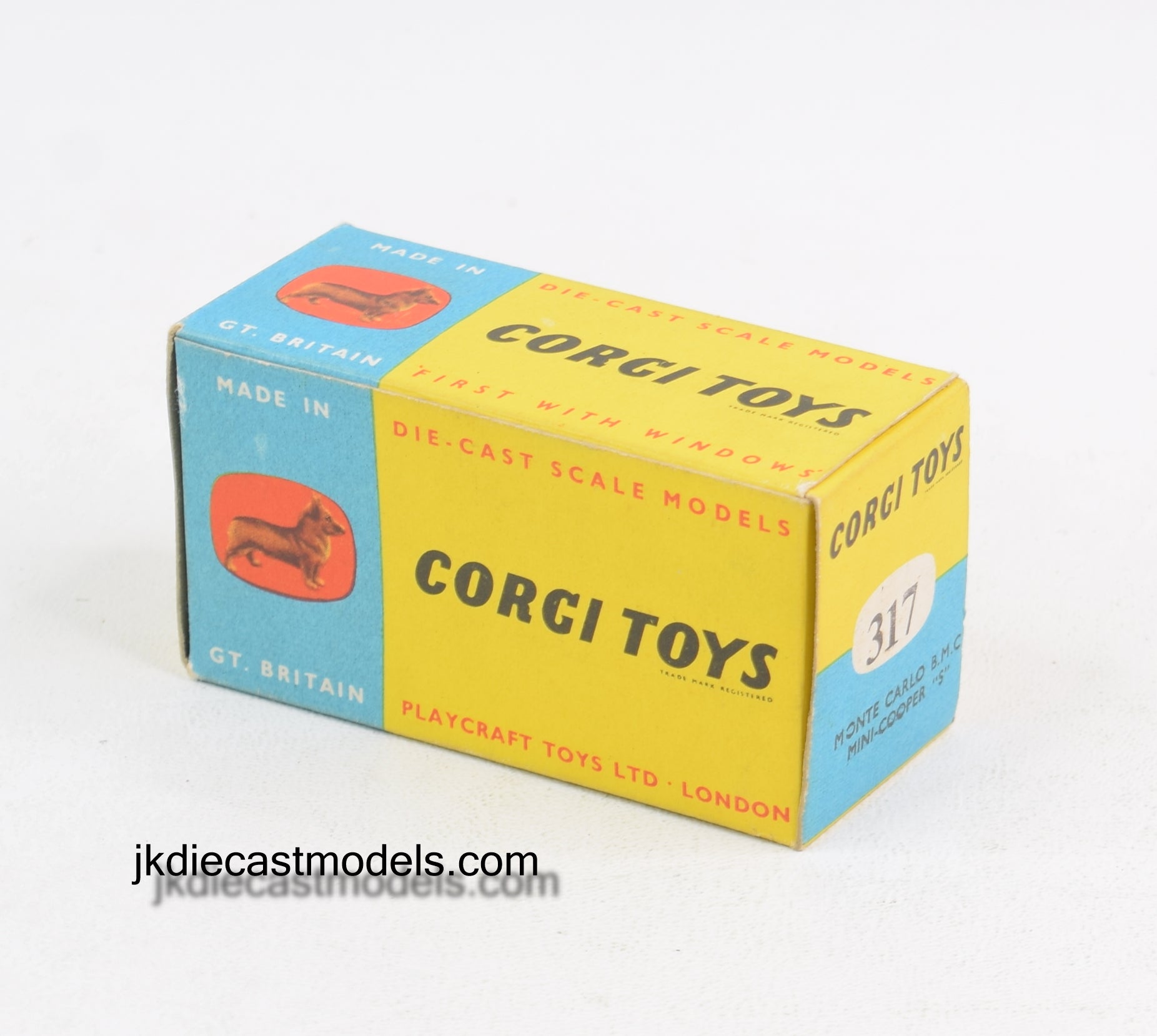 Corgi toys 317 Mini Cooper 'S' Monte Carlo Box only 'Avonmore Collecti ...