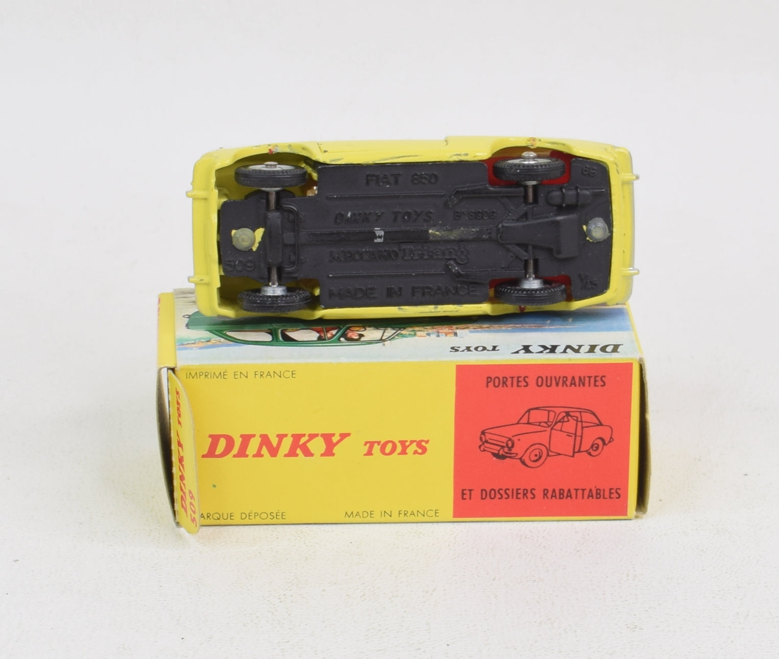 French Dinky 509 Fiat 850 Virtually Mint/Boxed – JK DIE-CAST MODELS