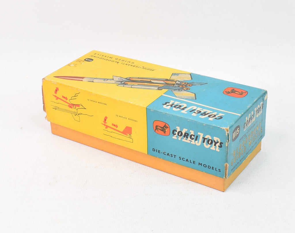 Corgi toys 1115 Bloodhound Guided Missile Very Near Mint/Boxed – JK DIE ...
