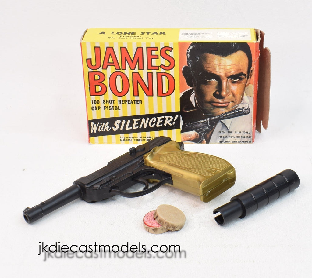 Lone star James Bond Cap gun with silencer (Sean Connery Image) – JK ...