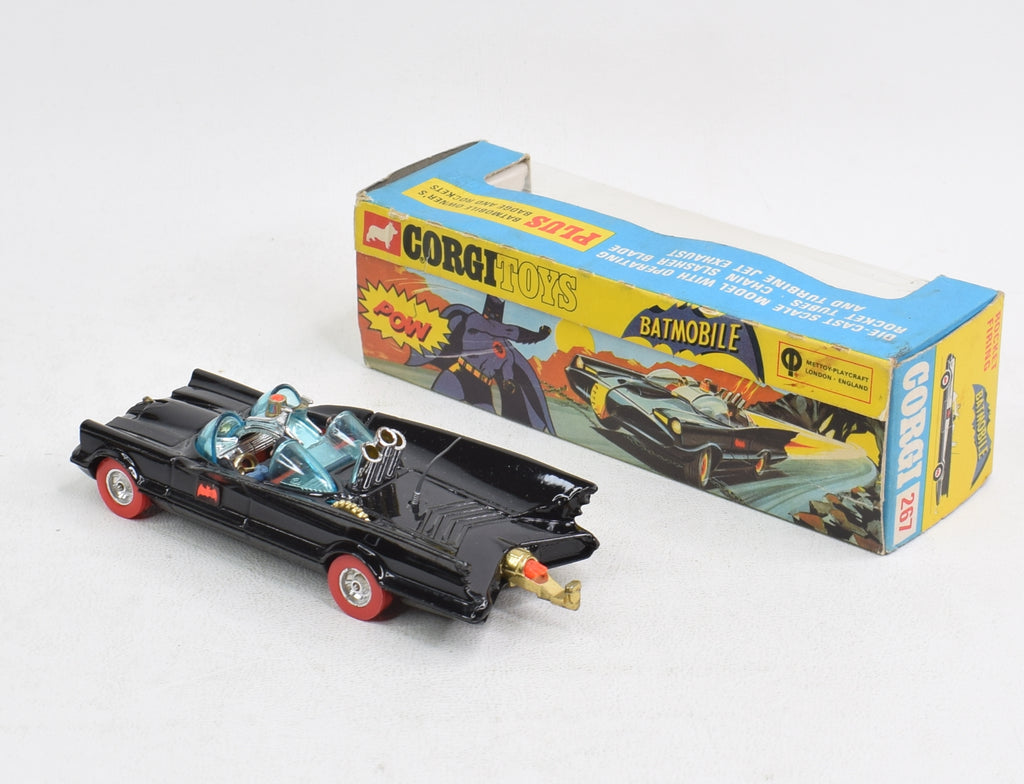 Corgi toys 267 Red Tyre Batmobile Virtually Mint/Boxed (Red wheel) ''T ...