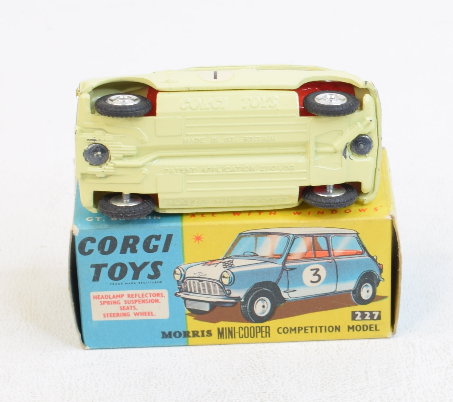 Corgi toys 227 Mini-Cooper Competition Virtually Mint/Boxed – JK DIE ...