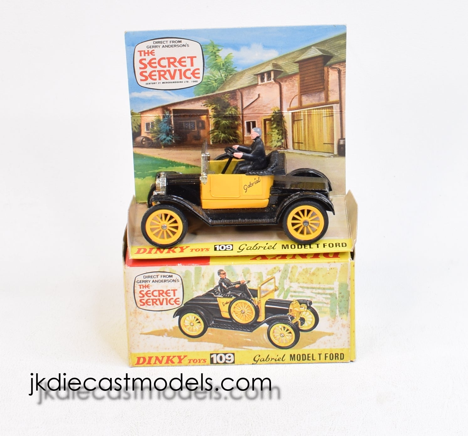 Dinky 109 Gabriel 'The Secret Service' Model T Ford Virtually Mint/Box ...
