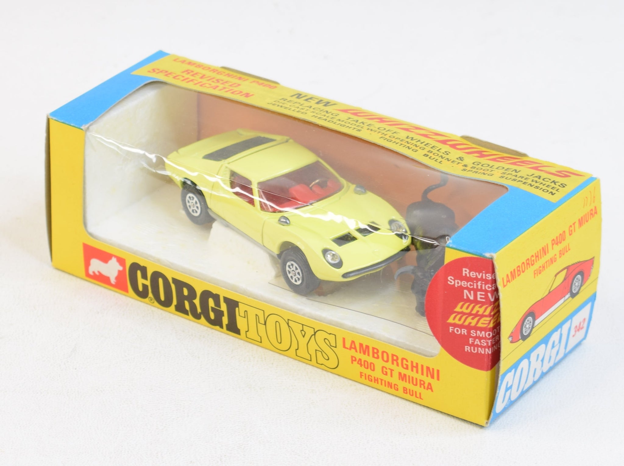 Corgi toys 342 Lamborghini P400 Miura Mint/Lovely box – JK DIE-CAST MODELS