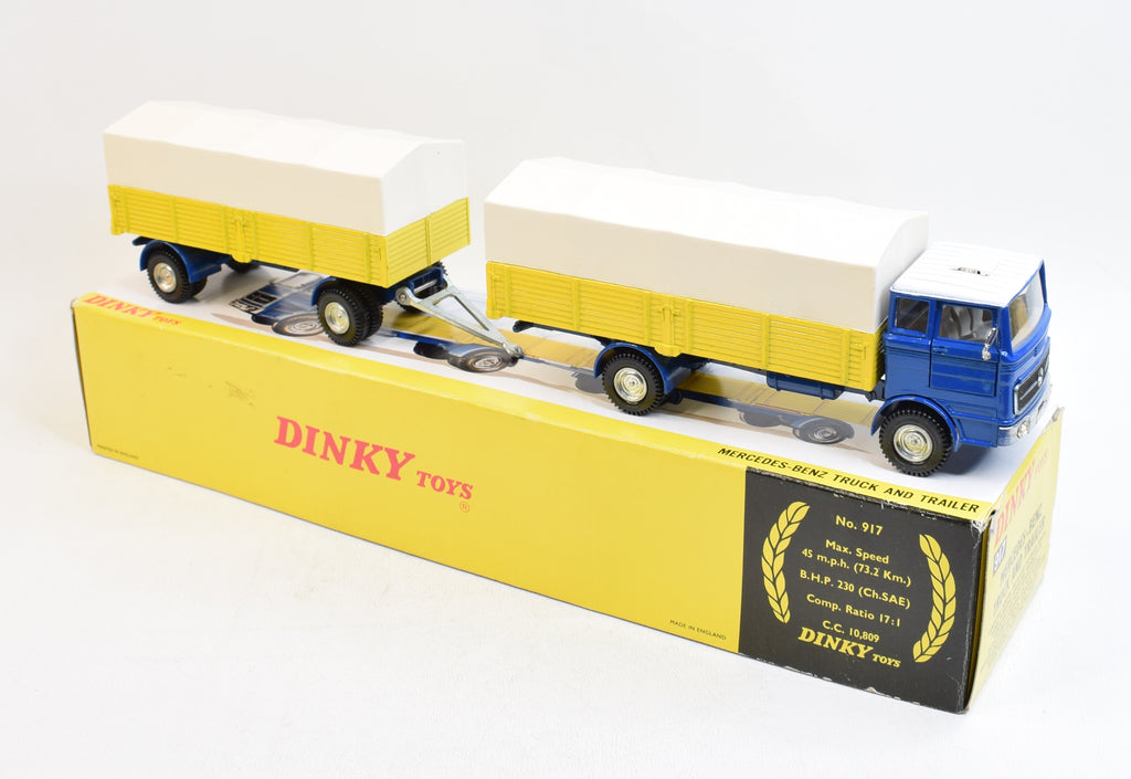 Dinky toys 917 Mercedes Truck & Trailer Virtually Mint/Boxed – JK DIE ...