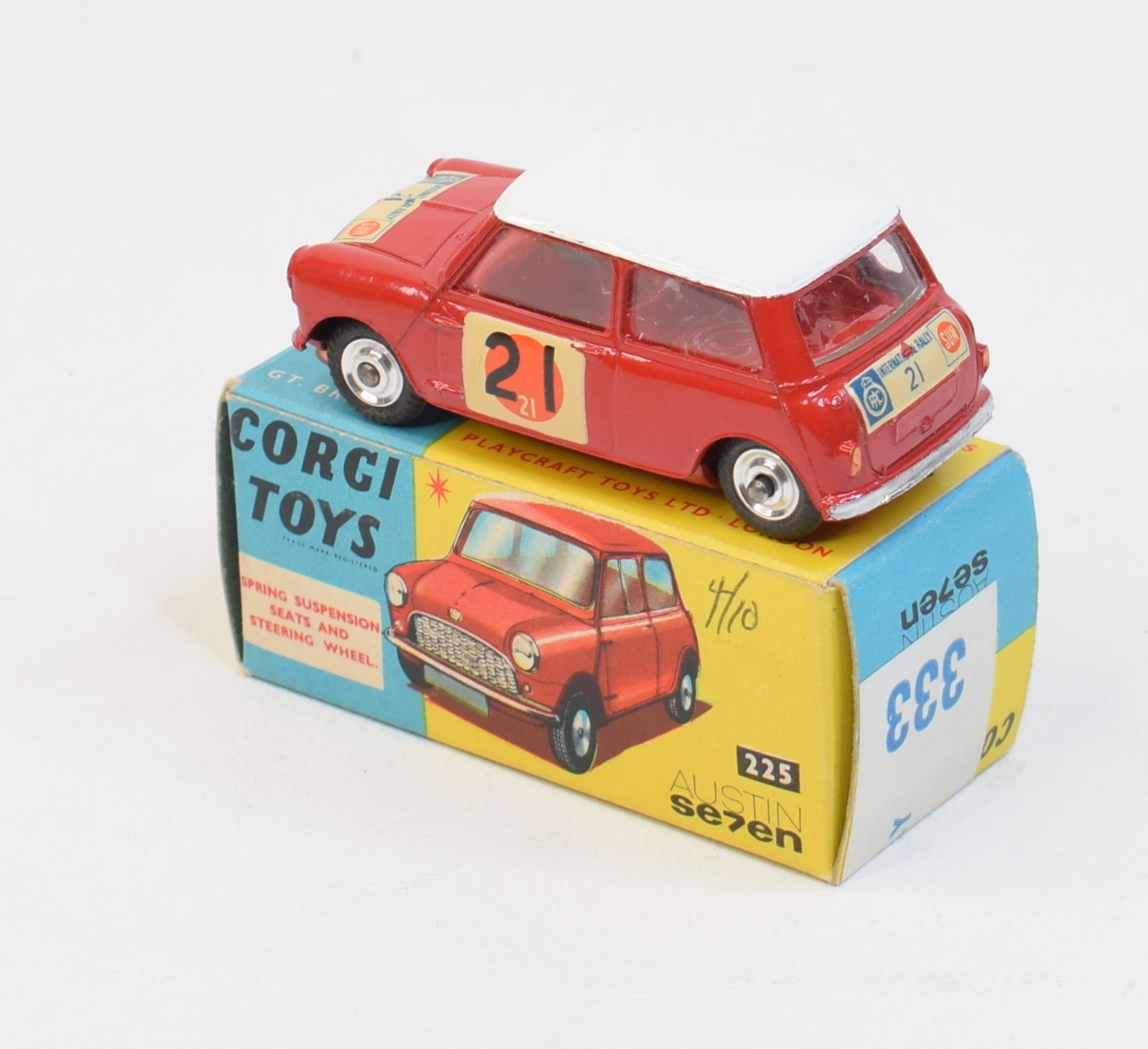 Corgi toys 333 Mini Cooper S 'Sun R.A.C Rally' Virtually Mint/Boxed ...