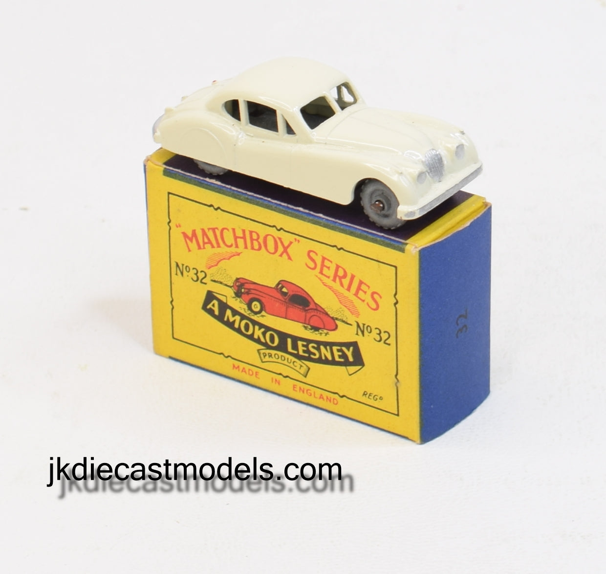 Matchbox Lesney 32 Jaguar XK140 MW/B1 box Mint/Lovely box – JK DIE-CAST ...