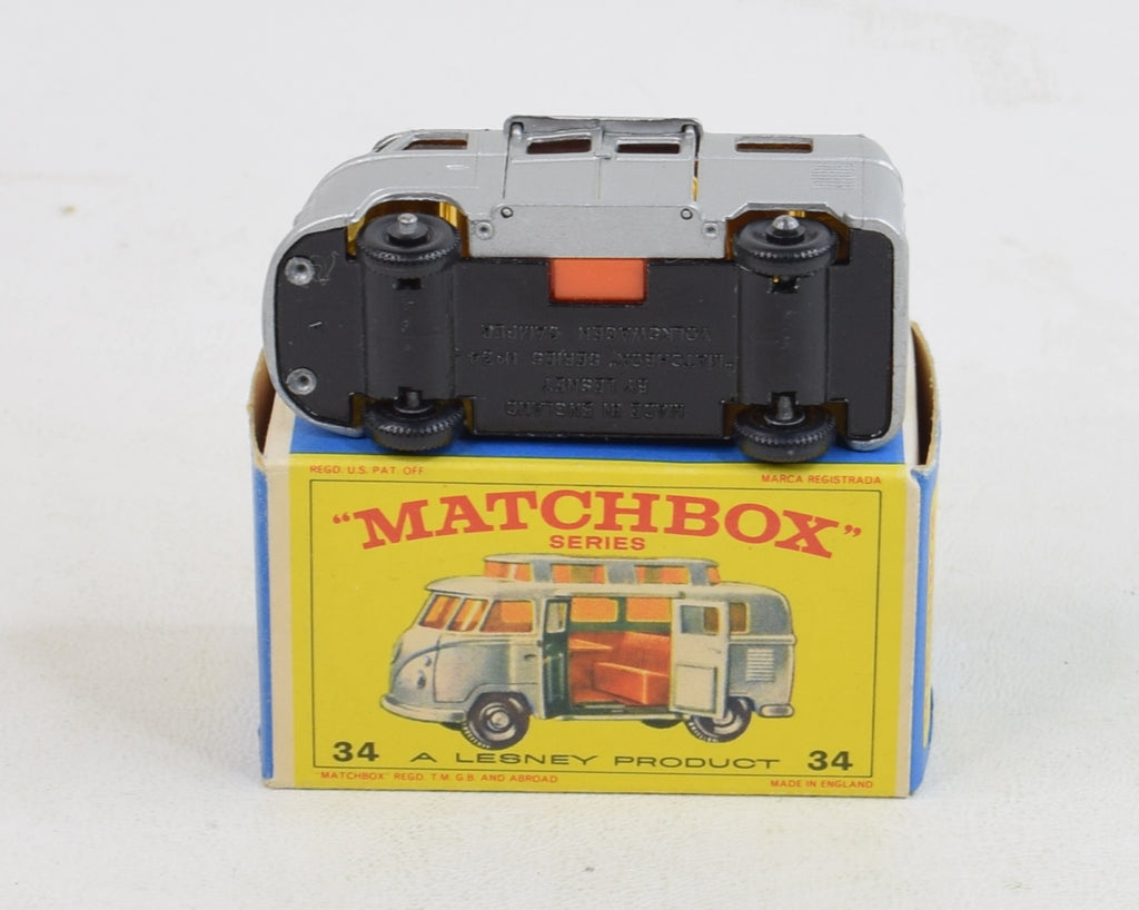 Matchbox Lesney 34 VW Camping car RW/E4 box Virtually Mint/Nice box ...