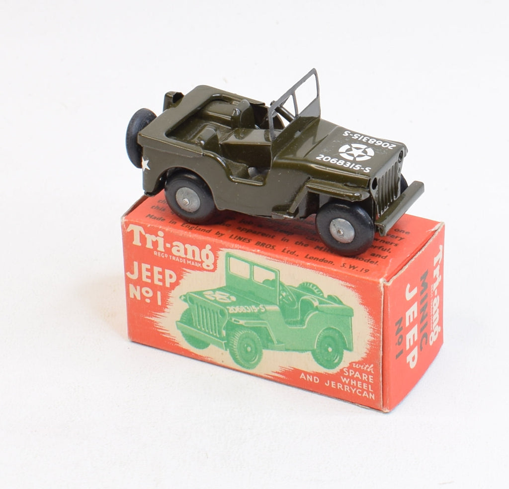 Tri-ang Minic - No.1 Jeep - Mint/Boxed – JK DIE-CAST MODELS
