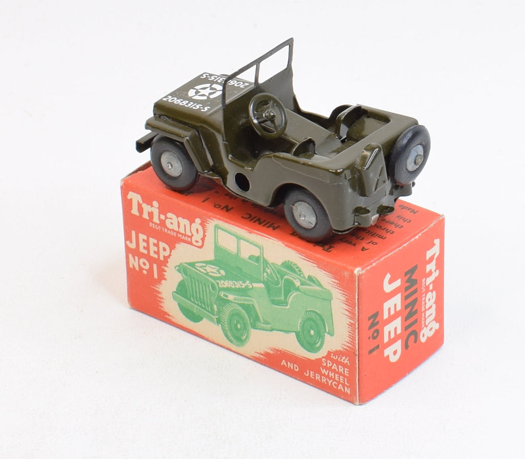 Tri-ang Minic - No.1 Jeep - Mint/Boxed – JK DIE-CAST MODELS