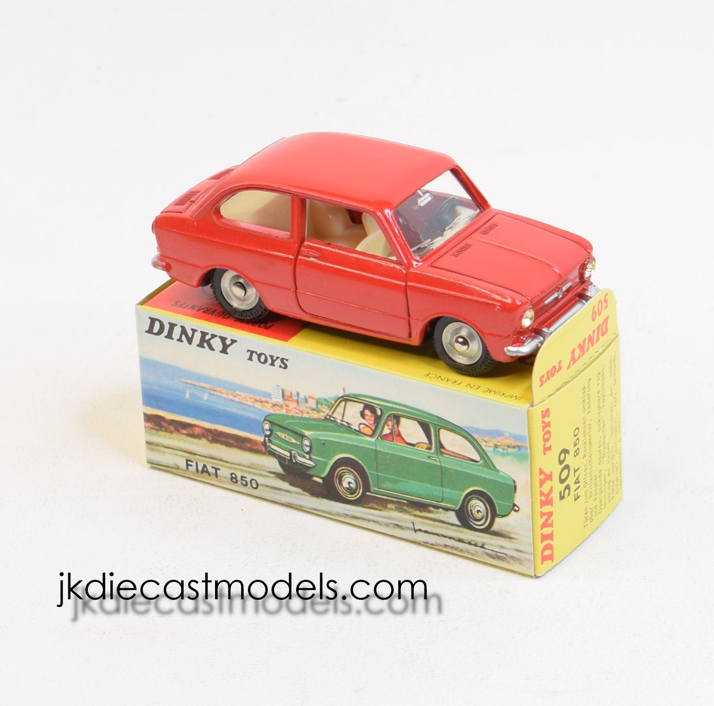 French Dinky 509 Fiat 850 Mint/Lovely box (No.4) – JK DIE-CAST MODELS