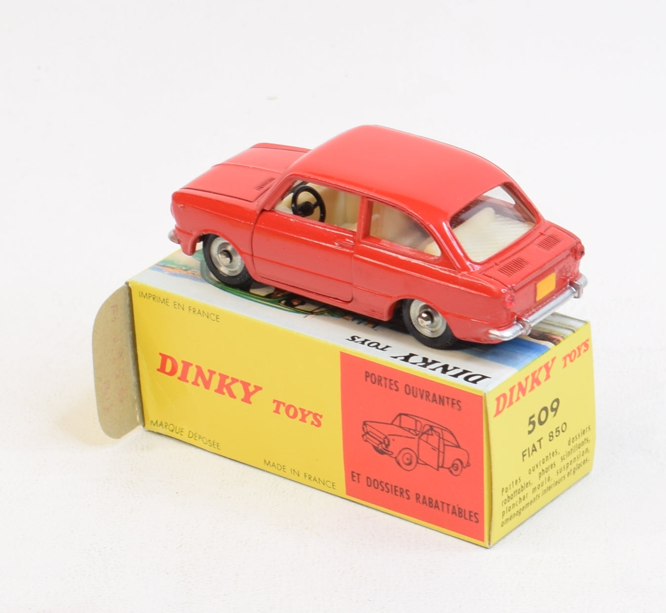 French Dinky 509 Fiat 850 Mint/Lovely box (No.4) – JK DIE-CAST MODELS