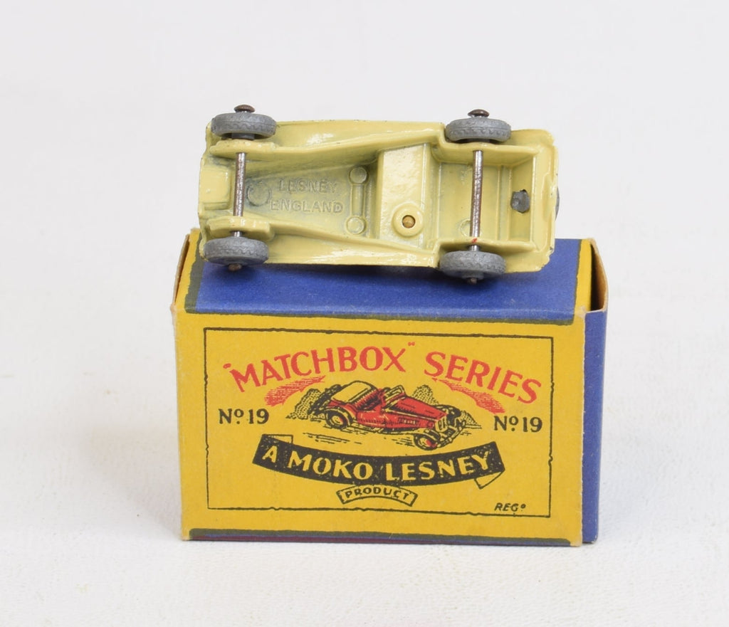 Matchbox Lesney 19 MG Midget RW/B1 box Virtually Mint/Boxed (Dark crea ...