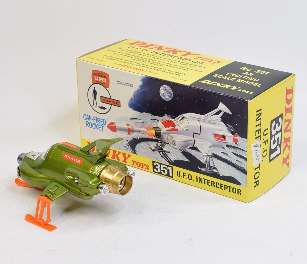 Dinky toys 351 SHADO UFO Interceptor Mint/Lovely box 'Llanellen' Colle ...