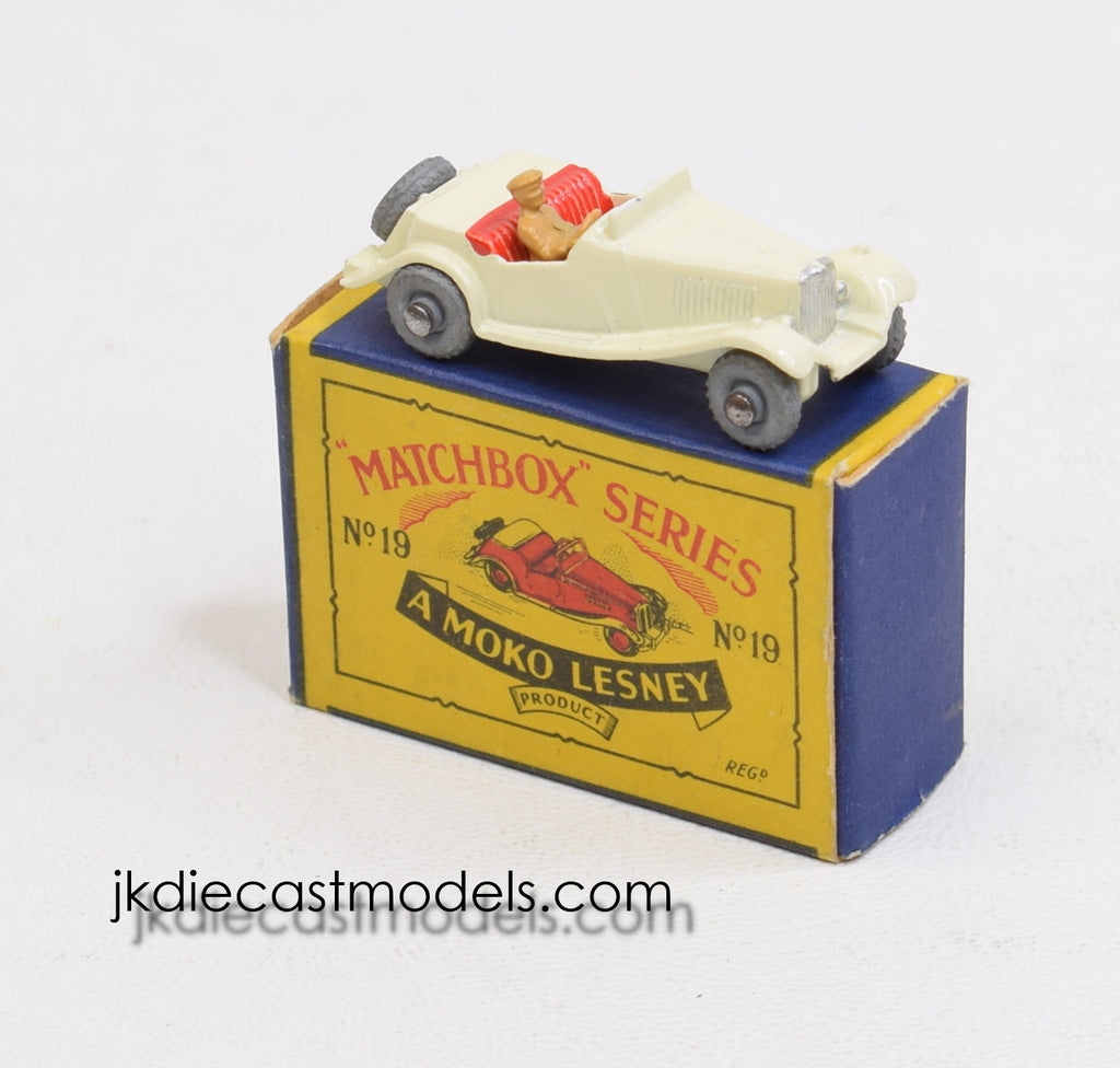 Matchbox Lesney 19 MG Midget RW/B1 box Virtually Mint/Boxed (Light cre ...