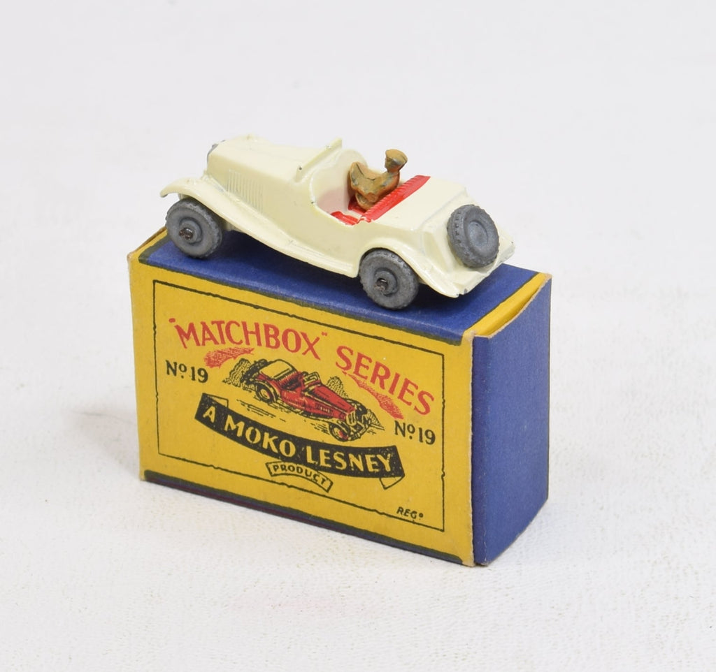 Matchbox Lesney 19 MG Midget RW/B1 box Virtually Mint/Boxed (Light cre ...