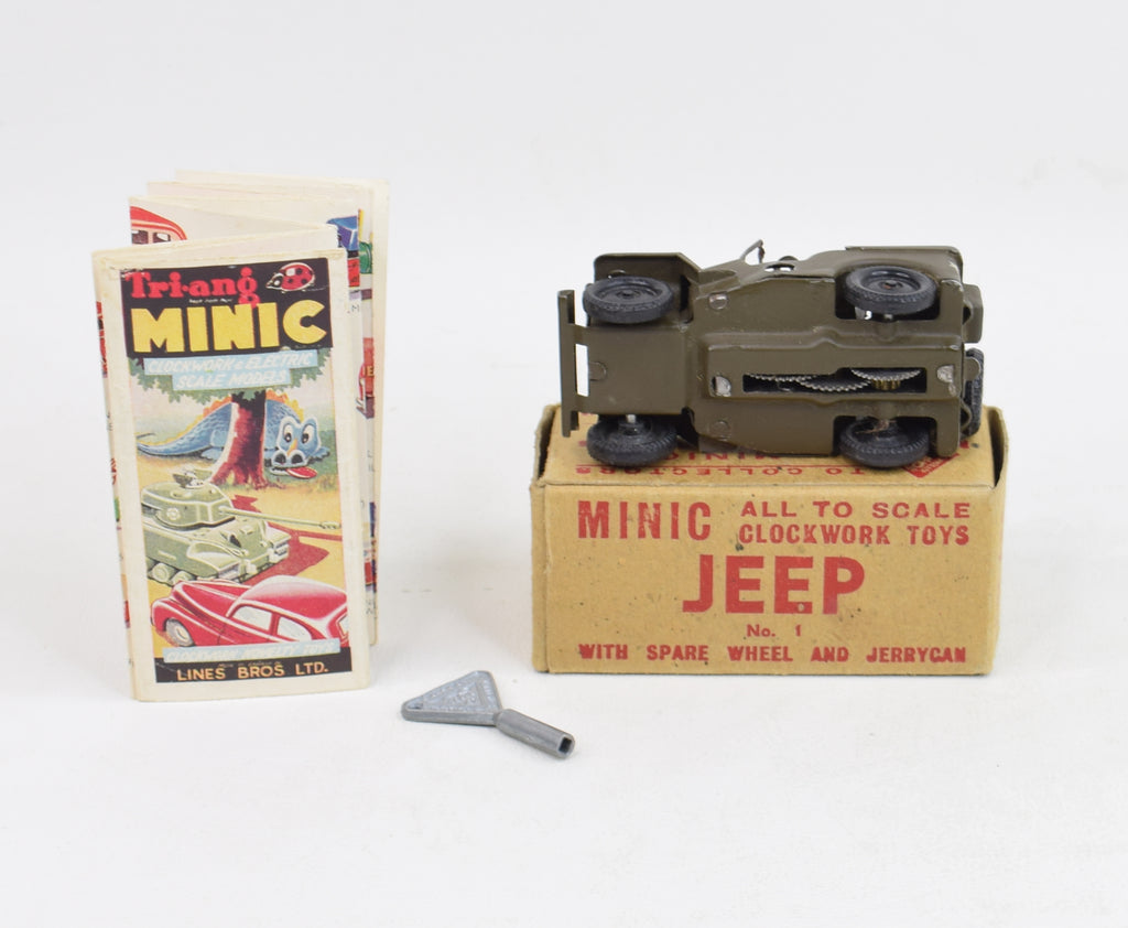 Tri-ang Minic - No.1 Jeep - Mint/Boxed – JK DIE-CAST MODELS