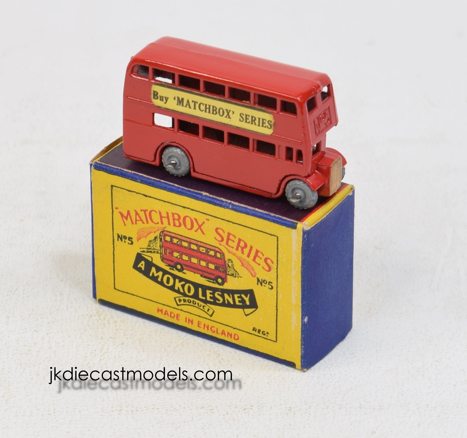Matchbox Lesney 5 London Bus RW/B1 Virtually Mint/Boxed – JK DIE-CAST ...