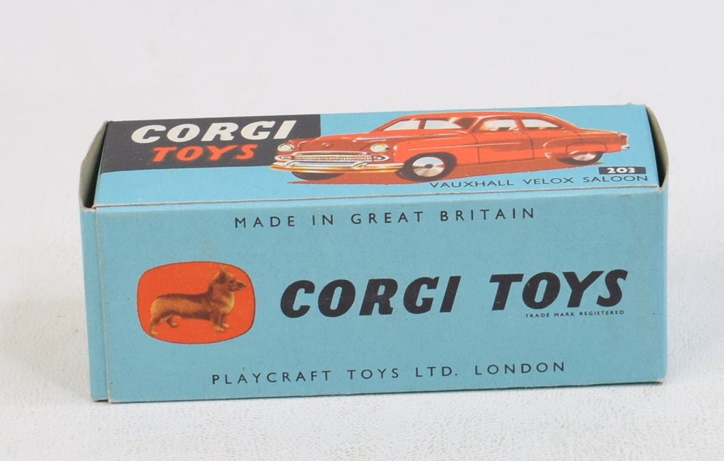 Corgi toys 203 Velox - Box only – JK DIE-CAST MODELS