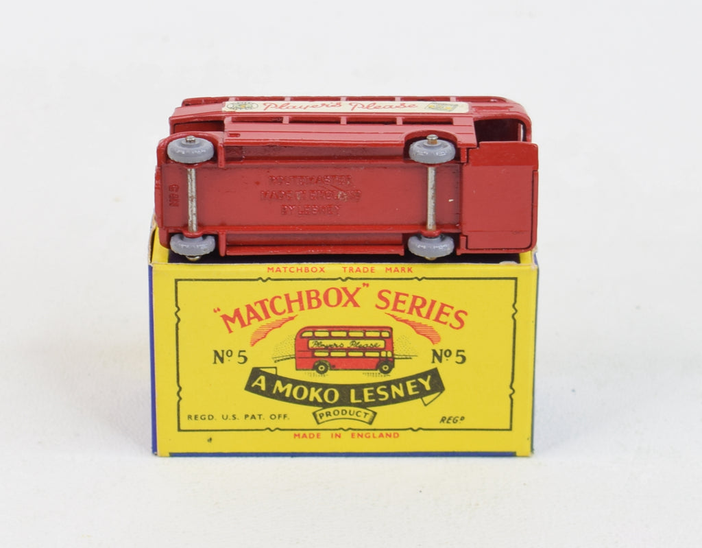 Matchbox Lesney 5 London Routemaster Bus GPW/B4 box Virtually Mint/Lov ...