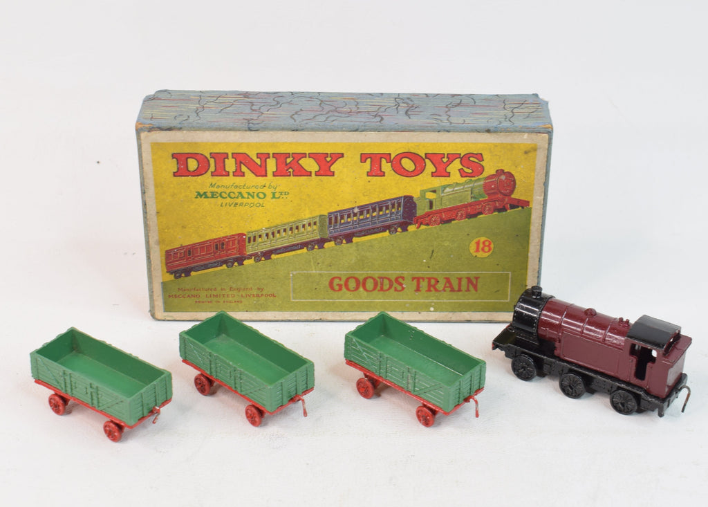 1934/41 Meccano Dinky toys No.18 Goods Train set Virtually Mint/Boxed ...