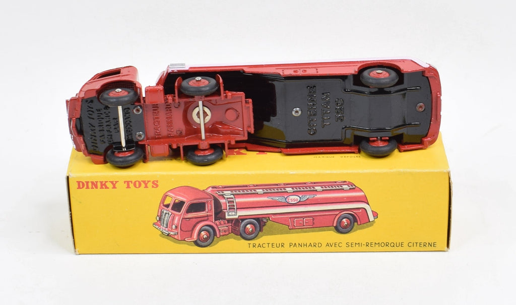 French Dinky toys 32c 'Esso' Panhard Tanker Virtually Mint/Lovely box ...