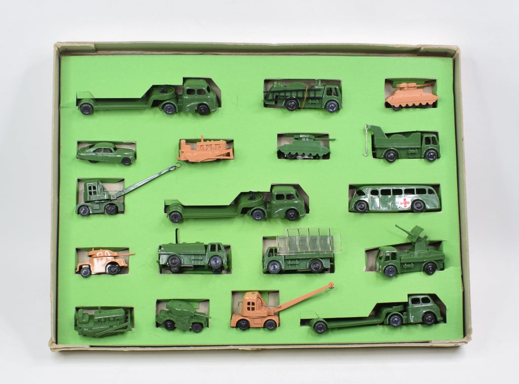 Tri-ang Minic Push & Go Army presentation set Virtually Mint/Nice box ...