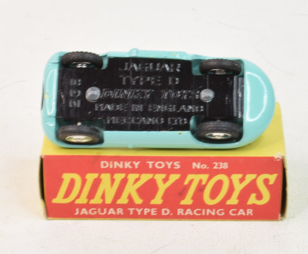 Dinky Toys 238 D type Jaguar Virtually Mint/Nice box 'Dinky sports car ...