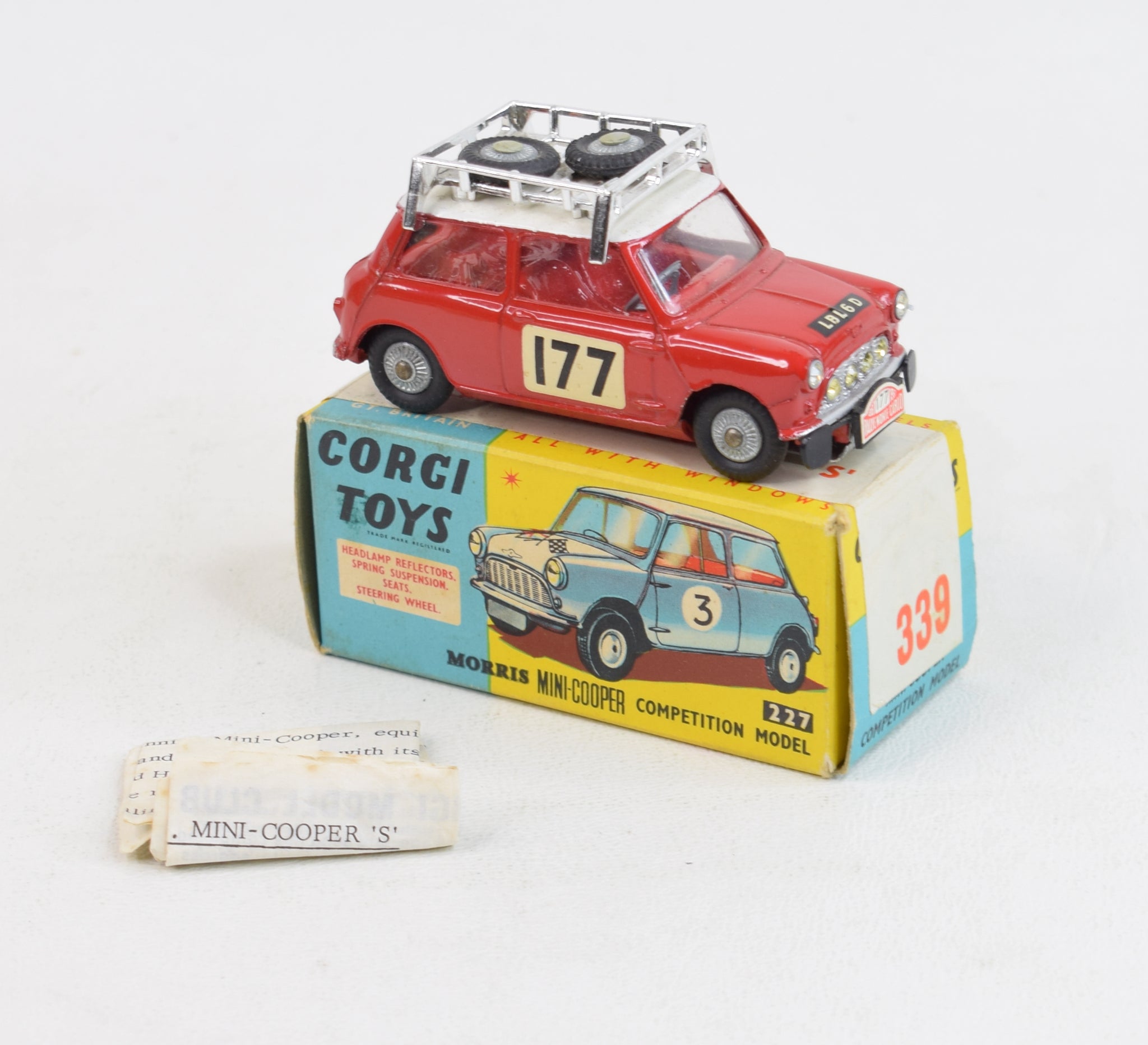 Corgi Toys 339 Austin Monte Carlo Mini Cooper 'S'. Virtually Mint/Boxe ...