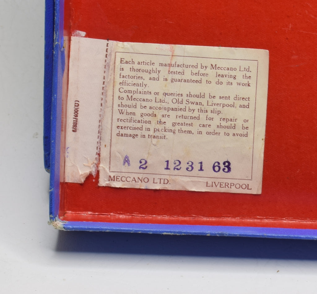 Meccano Aeroplane Constructor 2 Very Near Mint/Boxed – JK DIE-CAST MODELS