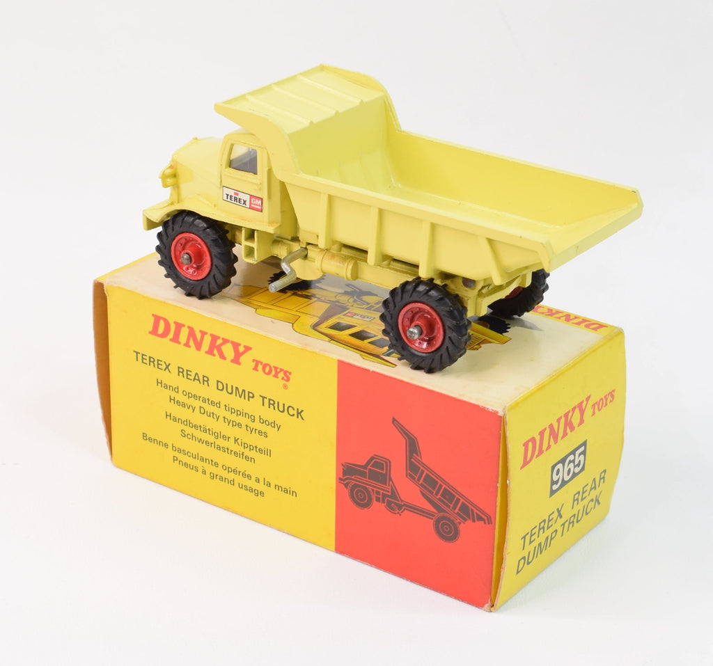 Dinky toys 965 Promotional 'TEREX' Euclid Dump Truck Virtually Mint/Bo ...