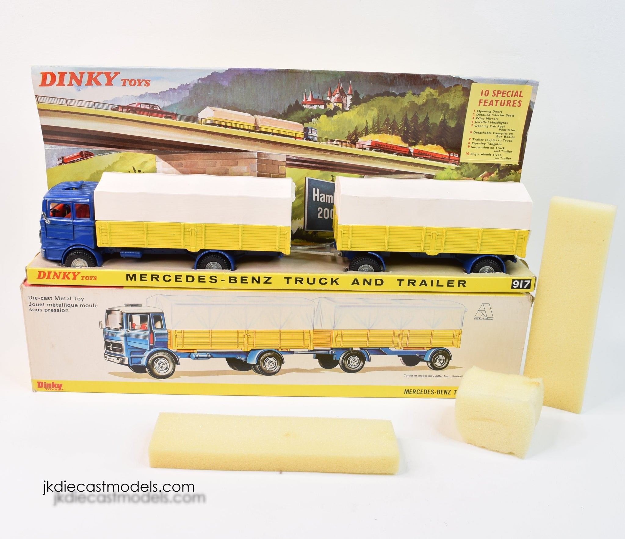Dinky toys 917 Mercedes Truck & Trailer Virtually Mint/Boxed – JK DIE ...
