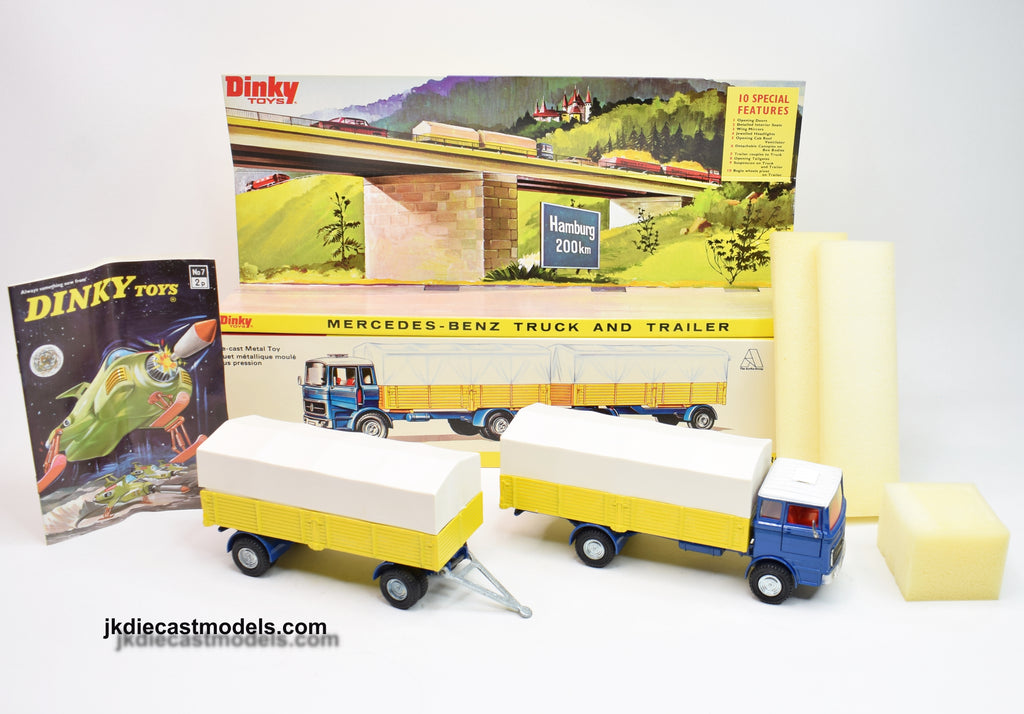 Dinky toys 917 Mercedes Truck & Trailer Unsold Shop Stock – JK DIE-CAST ...