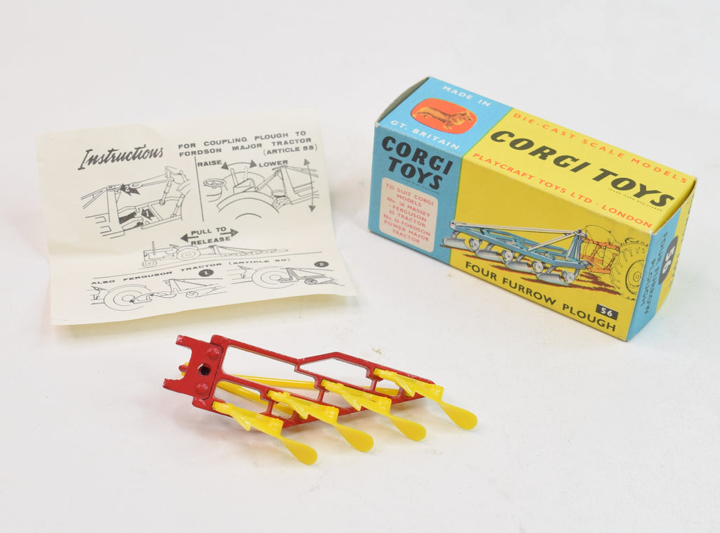 Corgi toys 56 Four Furrow Plough Virtually Mint/Boxed 'JJP Vancouver ...