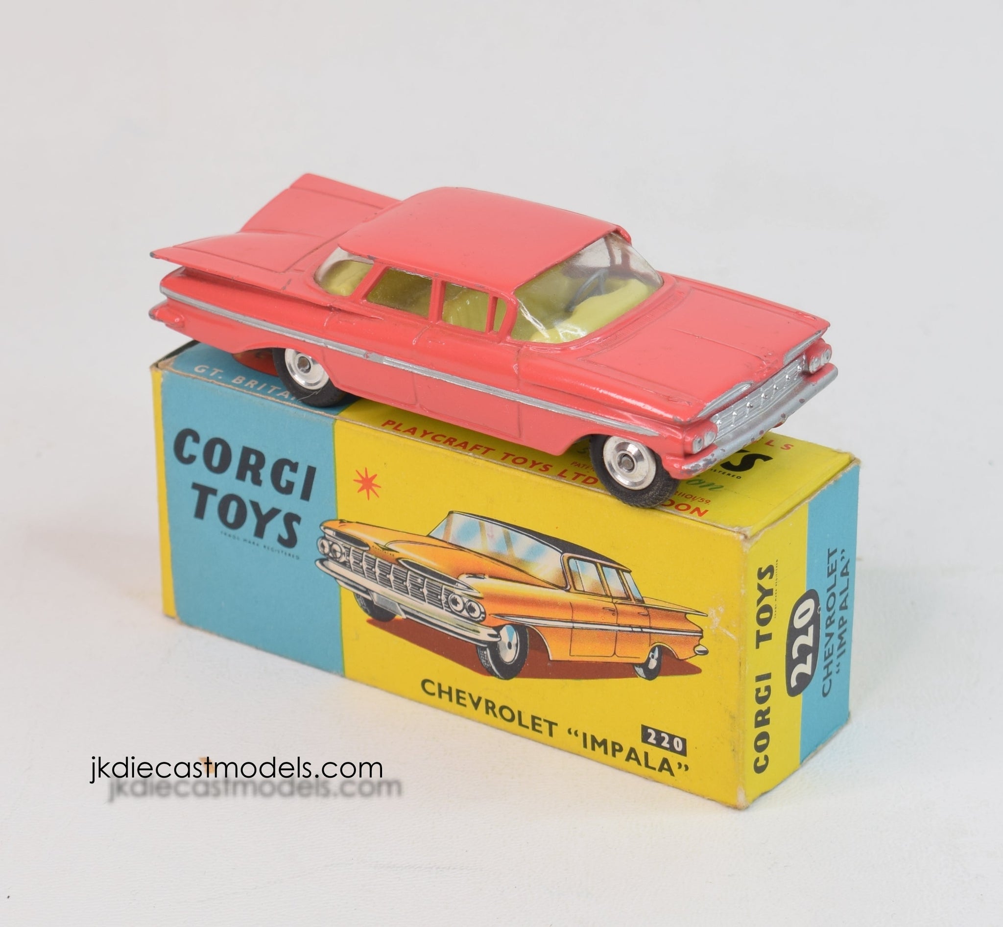 Corgi toys 220 Chevrolet Impala Virtually Mint/Boxed – JK DIE-CAST MODELS