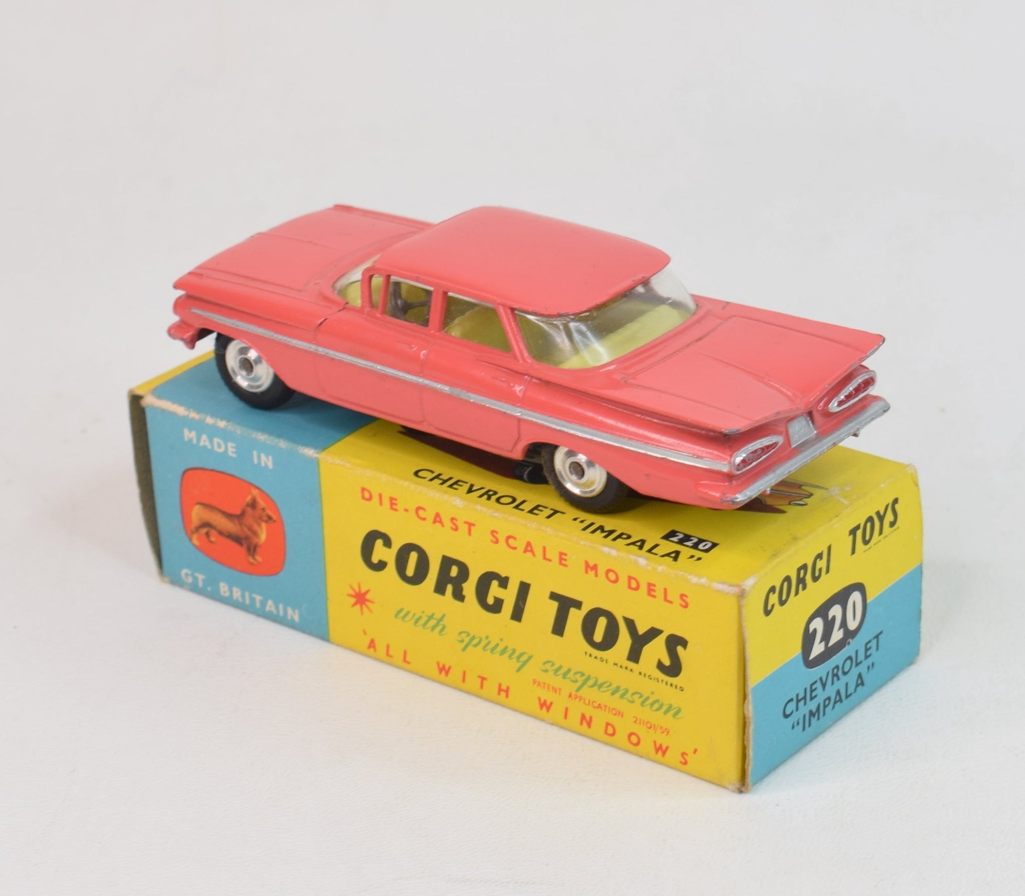 Corgi toys 220 Chevrolet Impala Virtually Mint/Boxed – JK DIE-CAST MODELS